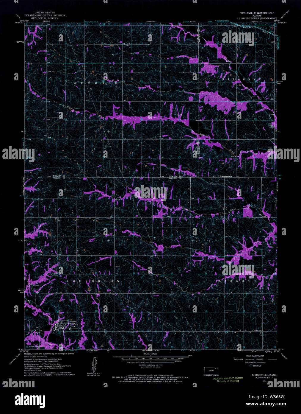 Map of circleville hi-res stock photography and images - Alamy