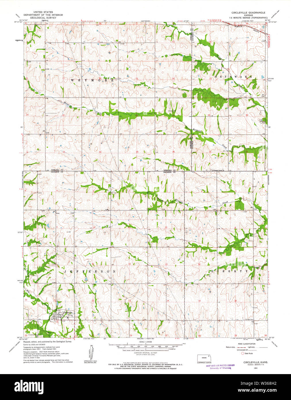 Map of circleville hi-res stock photography and images - Alamy