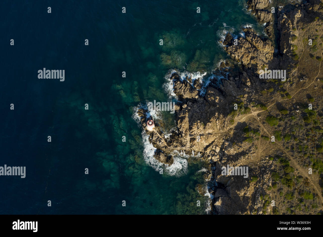 View from above, stunning aerial view of an old and beautiful ...
