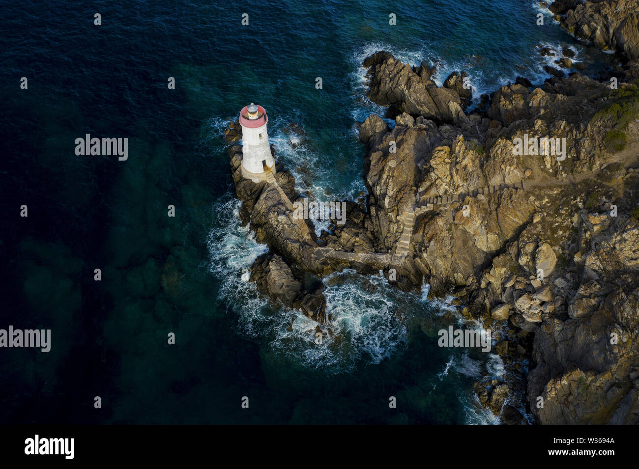 View from above, stunning aerial view of an old and beautiful ...