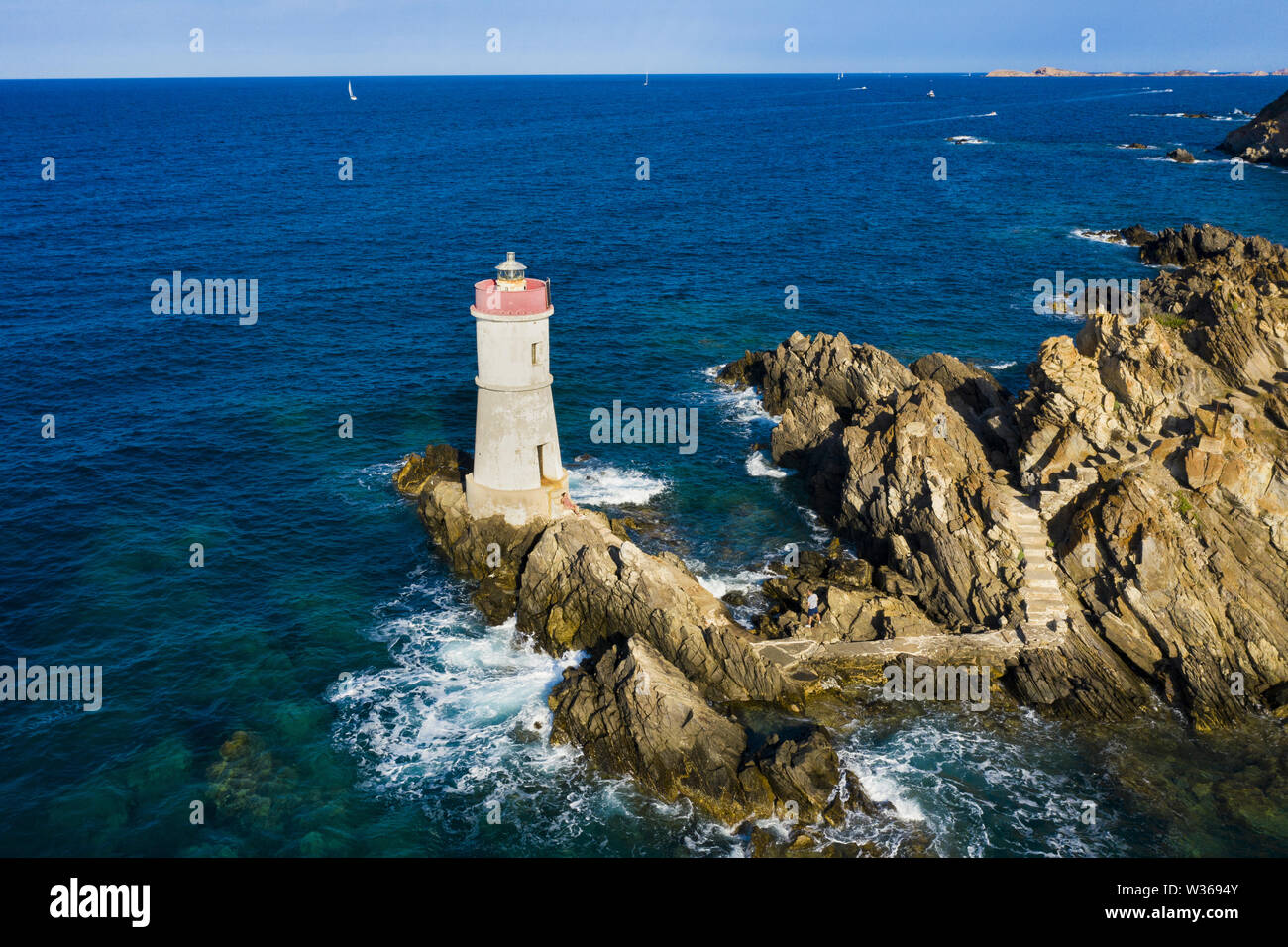 View from above, stunning aerial view of an old and beautiful ...