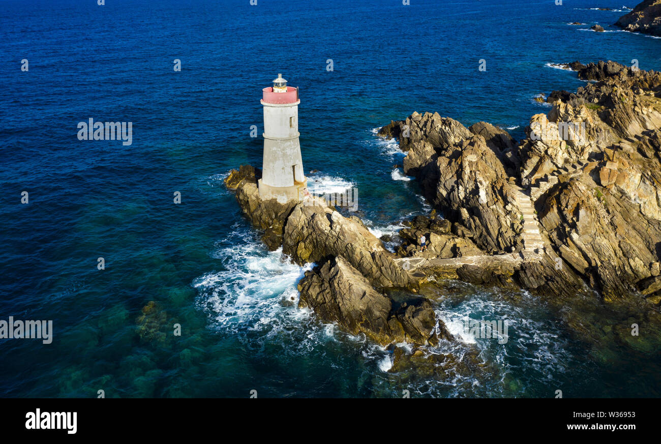 View from above, stunning aerial view of an old and beautiful ...