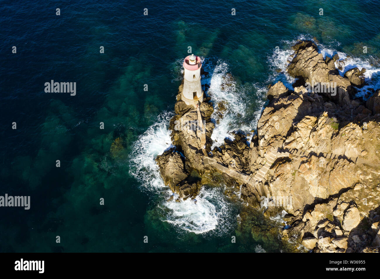 View from above, stunning aerial view of an old and beautiful ...