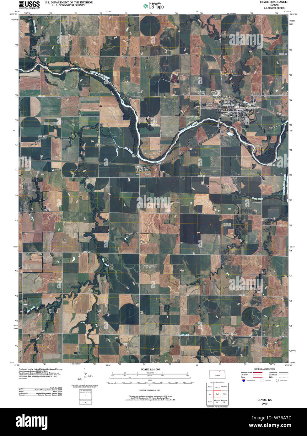 Map of clyde Cut Out Stock Images & Pictures - Alamy