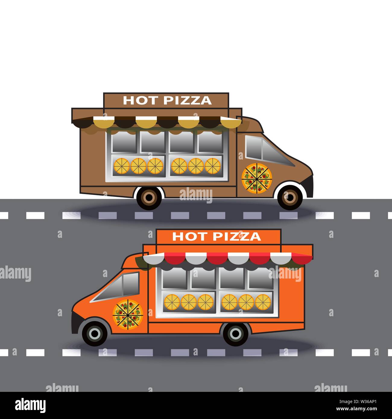 Catering vehicles Stock Vector Images - Alamy