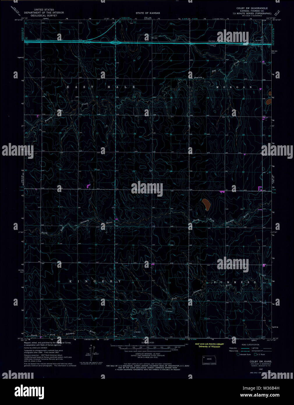 Colby kansas map hi-res stock photography and images - Alamy