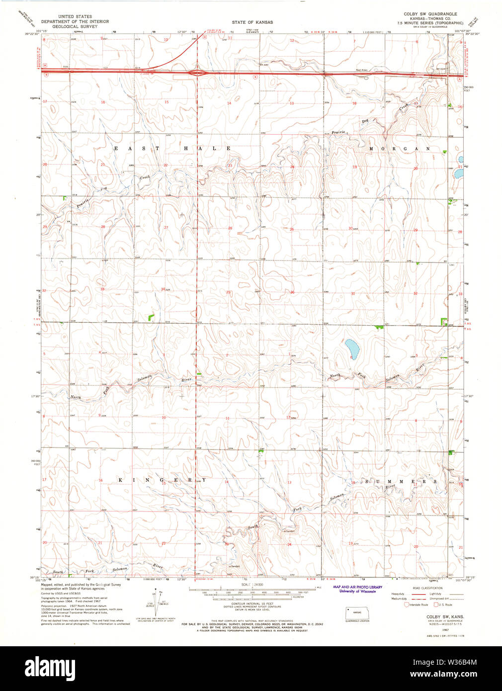 Colby kansas map hi-res stock photography and images - Alamy