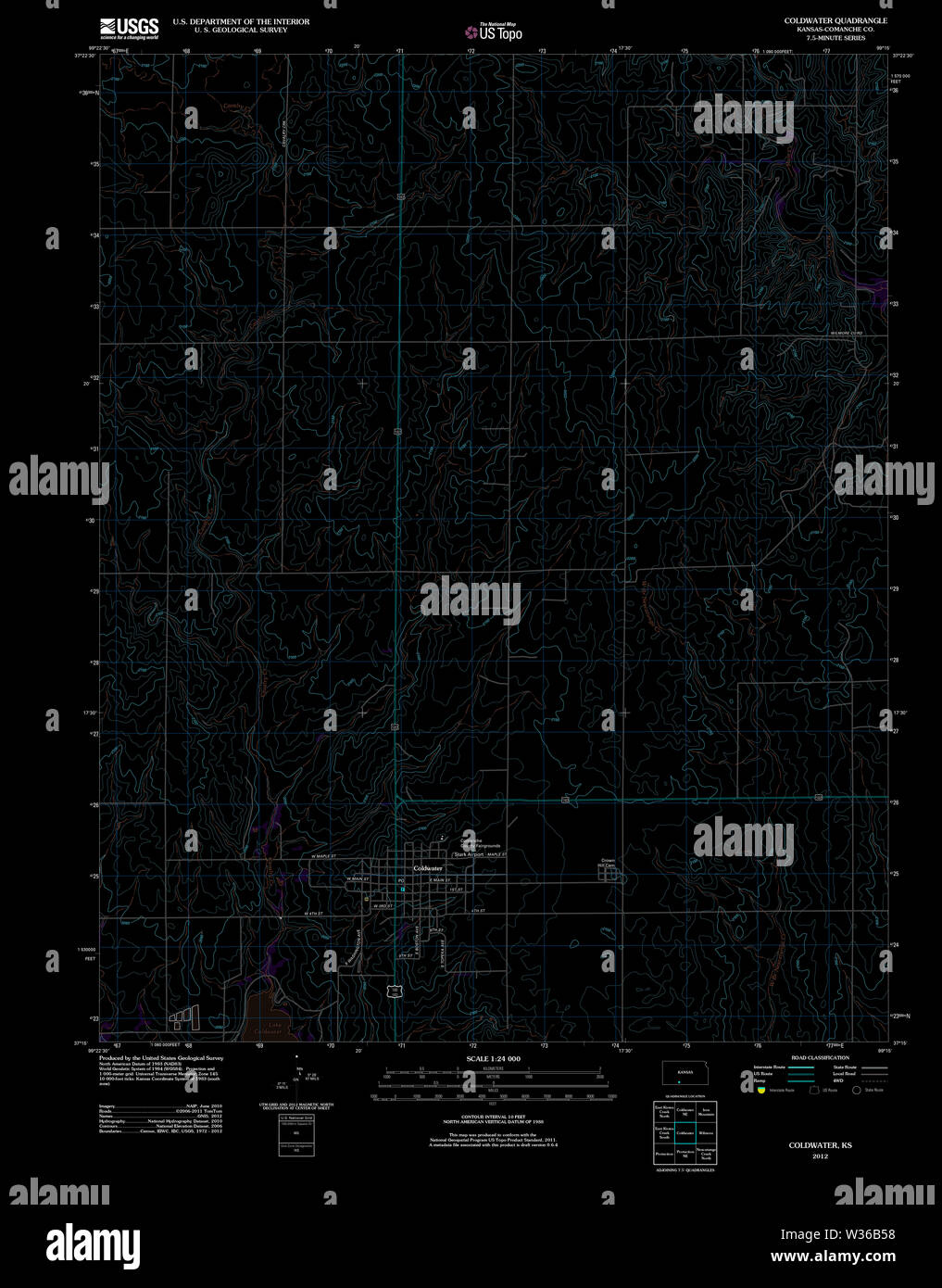 Map of coldwater hi-res stock photography and images - Alamy