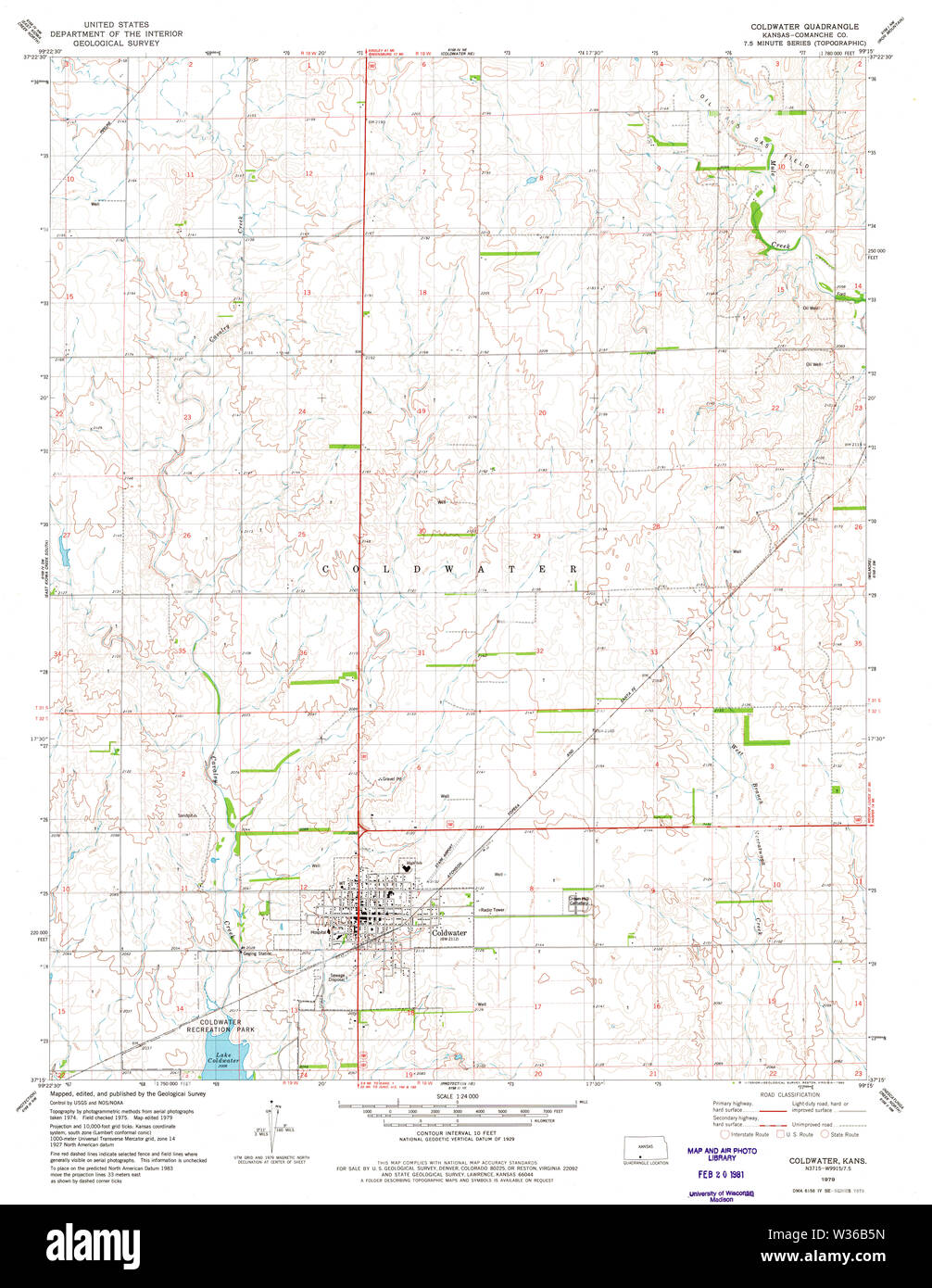 Map of coldwater hi-res stock photography and images - Alamy