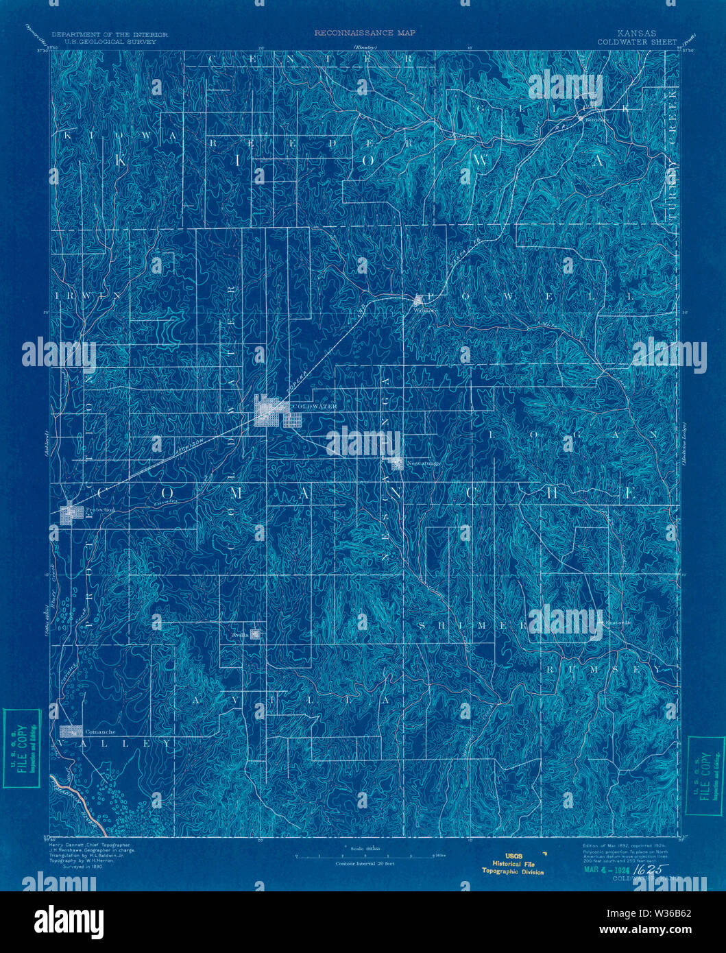 Map of coldwater kansas hi-res stock photography and images - Alamy