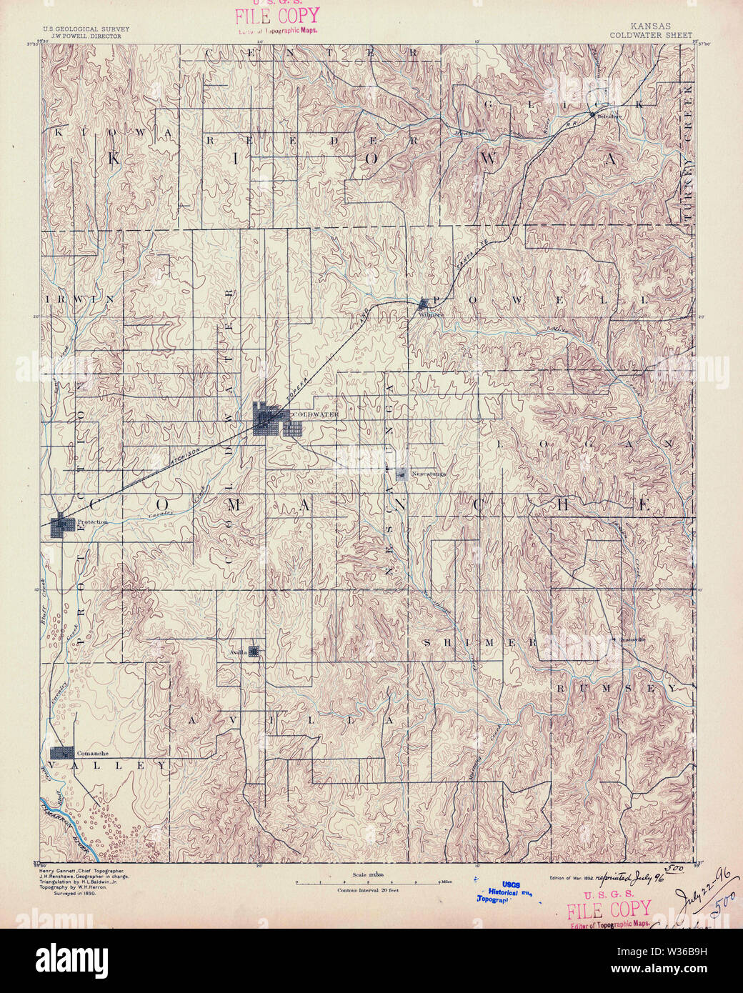 Map Of Coldwater High Resolution Stock Photography and Images - Alamy
