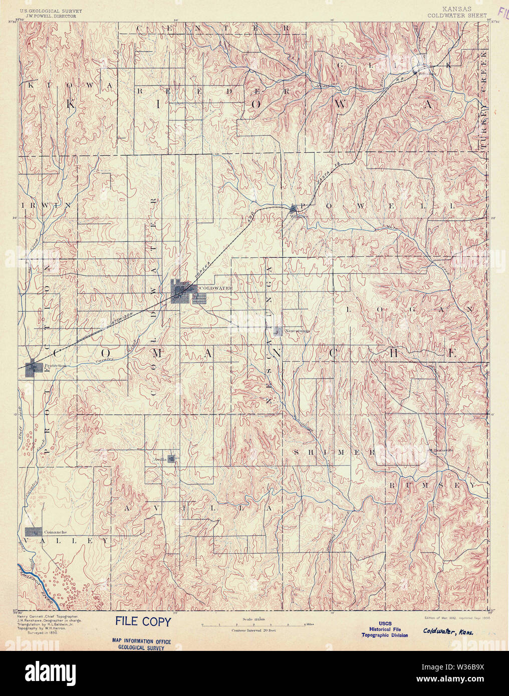 Map of coldwater hi-res stock photography and images - Alamy