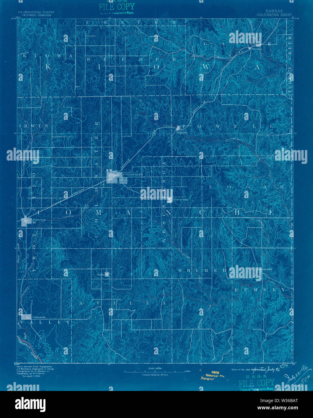 Map of coldwater kansas hi-res stock photography and images - Alamy