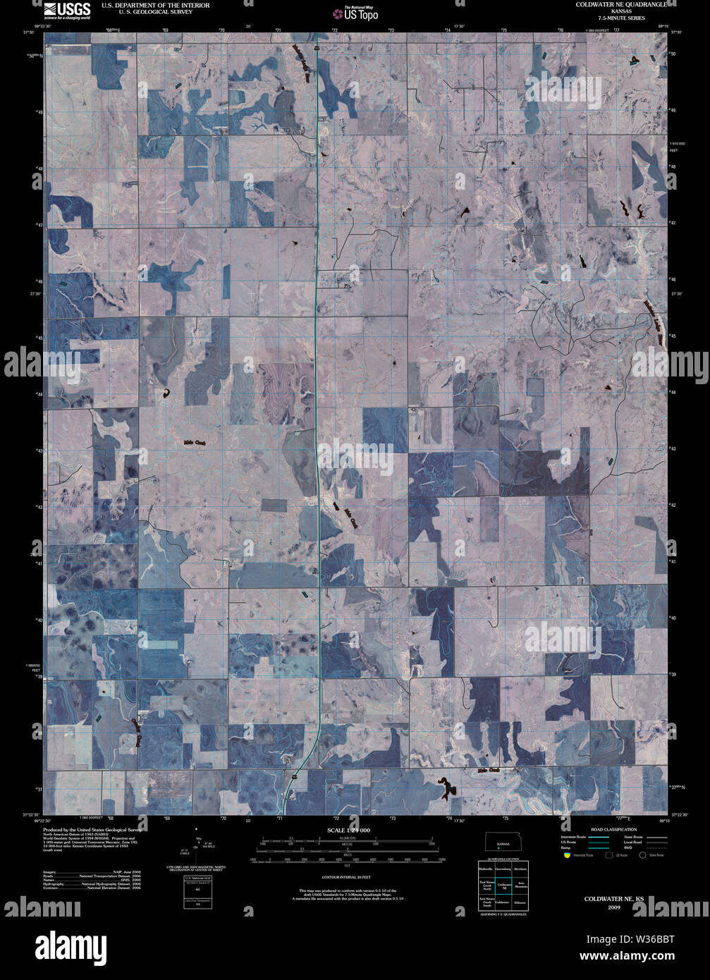 Map of coldwater kansas hi-res stock photography and images - Alamy