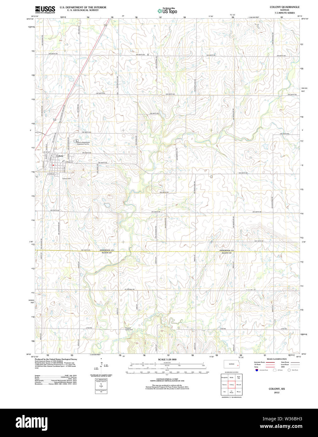 Map of the colony Cut Out Stock Images & Pictures - Alamy