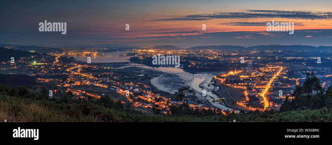 Aerial view ferrol city galicia hi-res stock photography and images - Alamy