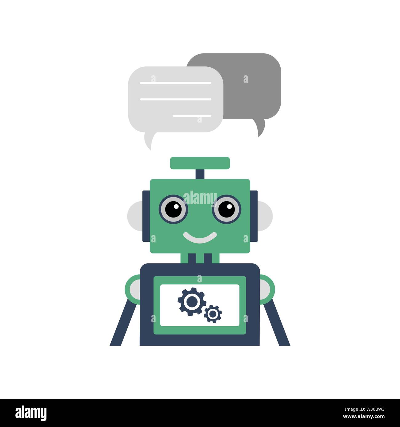 Chatbot vector vectors Cut Out Stock Images & Pictures - Alamy