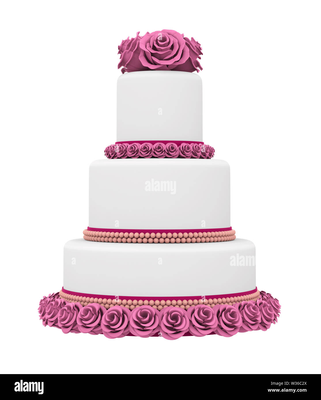 Tiered Cakes Isolated Stock Photo - Alamy