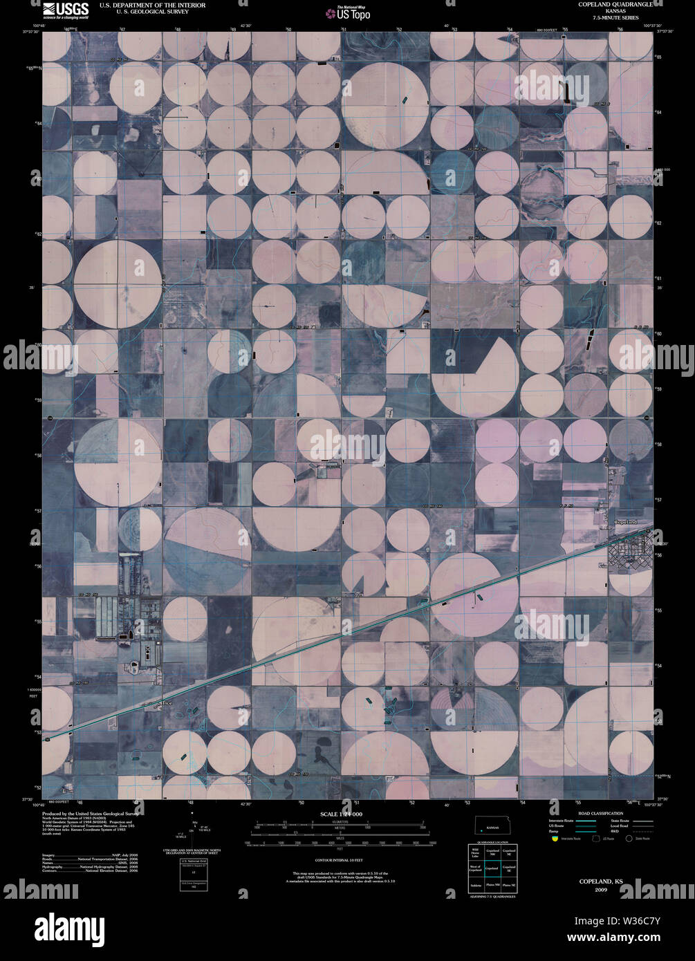 Copeland kansas map hi-res stock photography and images - Alamy