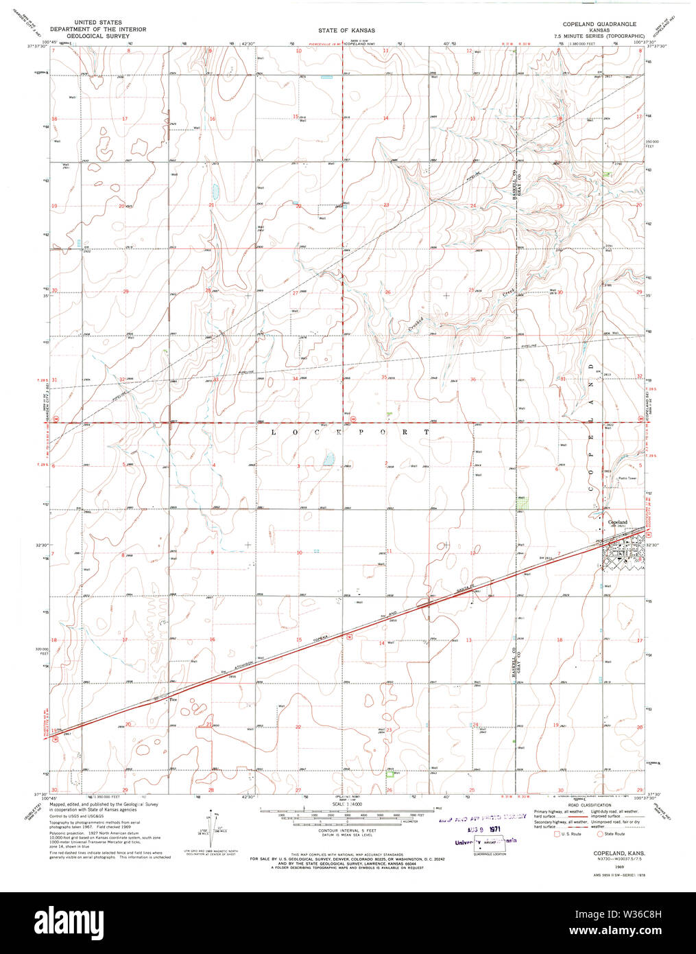 Copeland kansas map Cut Out Stock Images & Pictures - Alamy