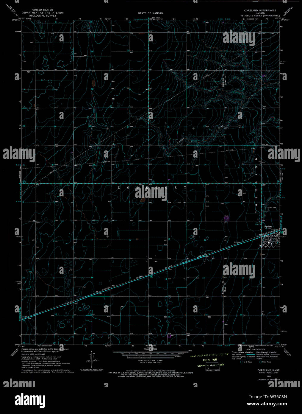 Copeland kansas map hi-res stock photography and images - Alamy