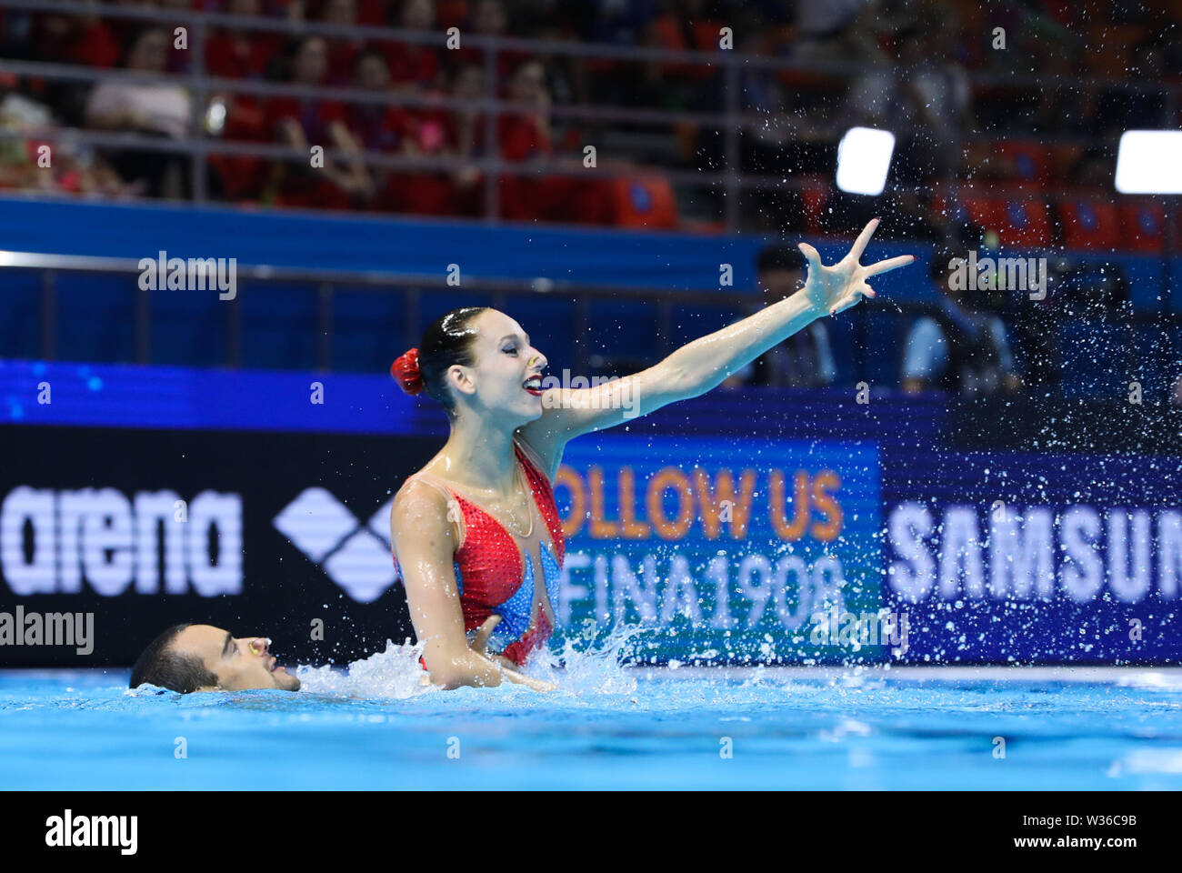Gwangju, South Korea. 13th July, 2019. Pau Ribes (Bottom)/Emma Garcia ...