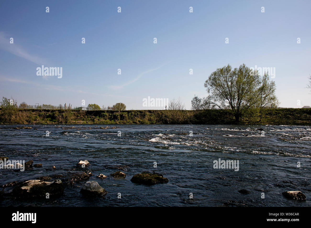Lippe river in Germany village background wallpaper high quality prints ...