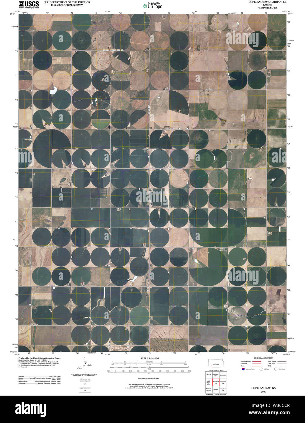 Copeland kansas map hi-res stock photography and images - Alamy