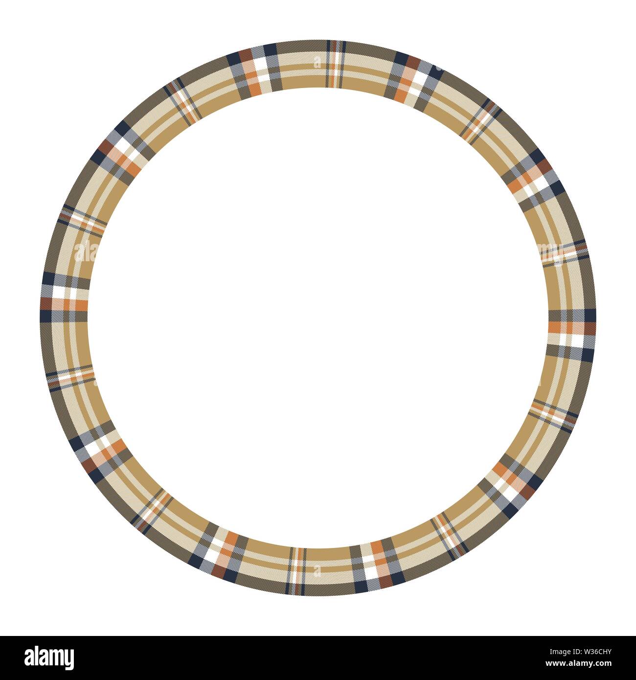Round frame vector vintage pattern design template. Circle border ...