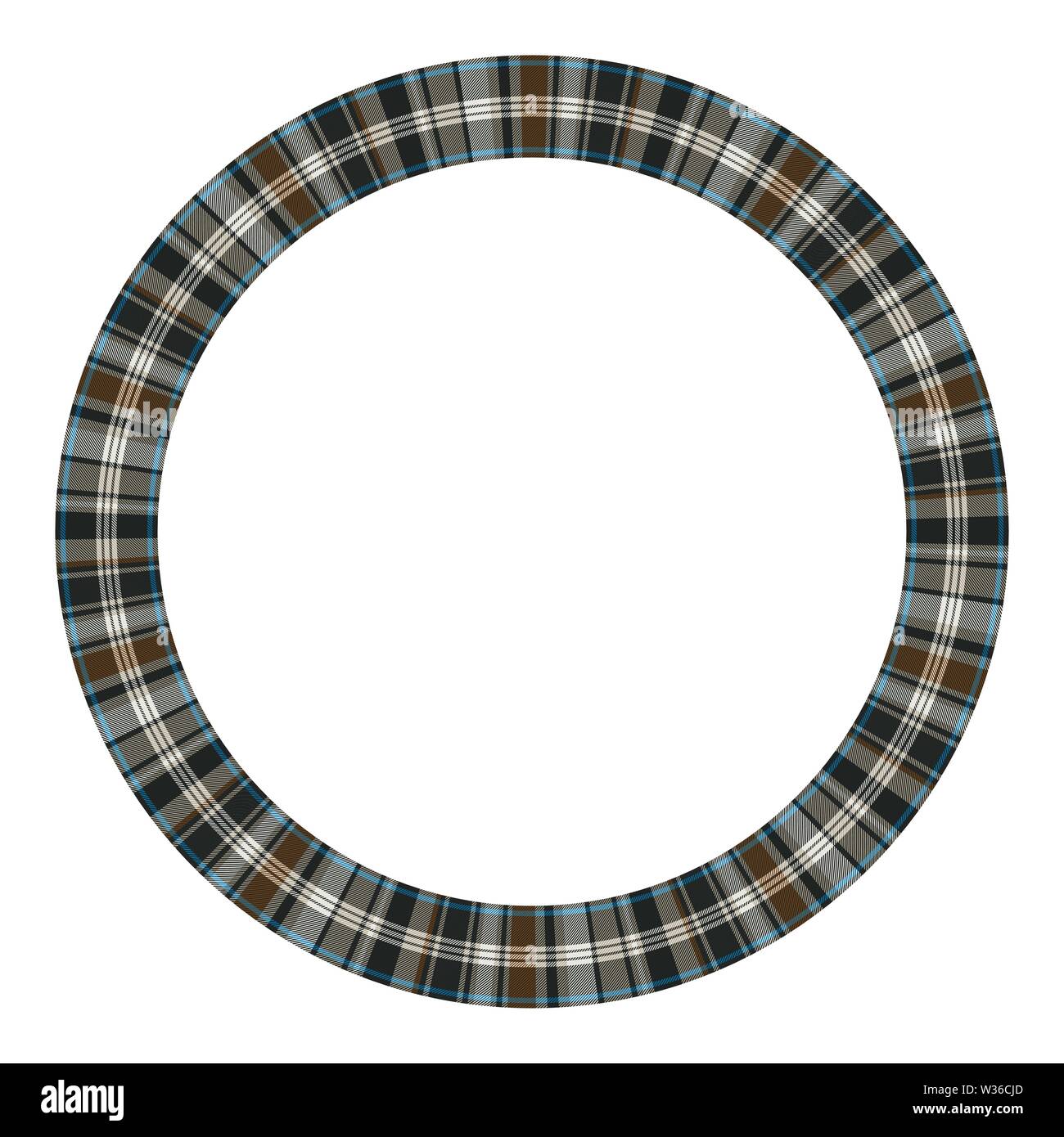 Round frame vector vintage pattern design template. Circle border ...