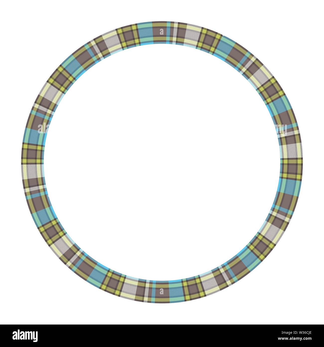 Round frame vector vintage pattern design template. Circle border ...