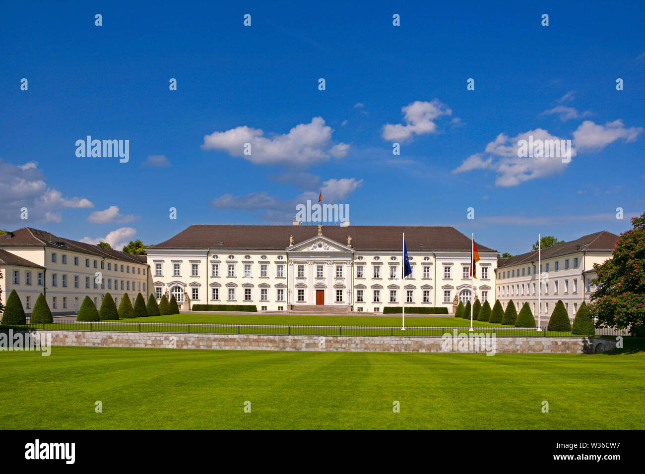 Schloss Bellevue Palace, seat of the German Federal President, Berlin ...