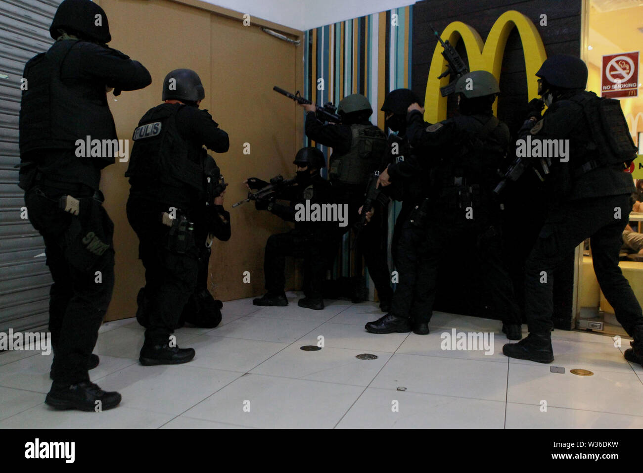 Mandaluyong City, Philippines. 13th July, 2019. Members of the ...