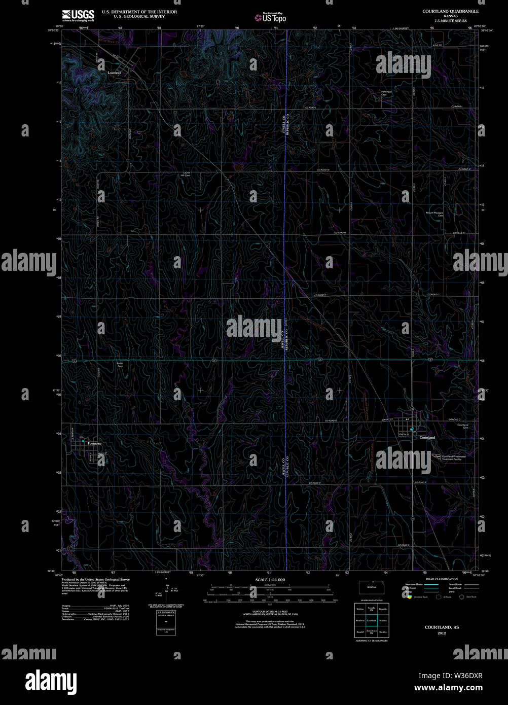 Map of courtland hi-res stock photography and images - Alamy