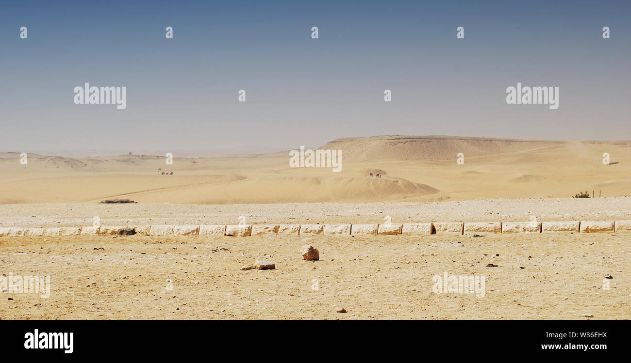 Panorama view of the desert of Sahara. Egypt Panorama view of the ...