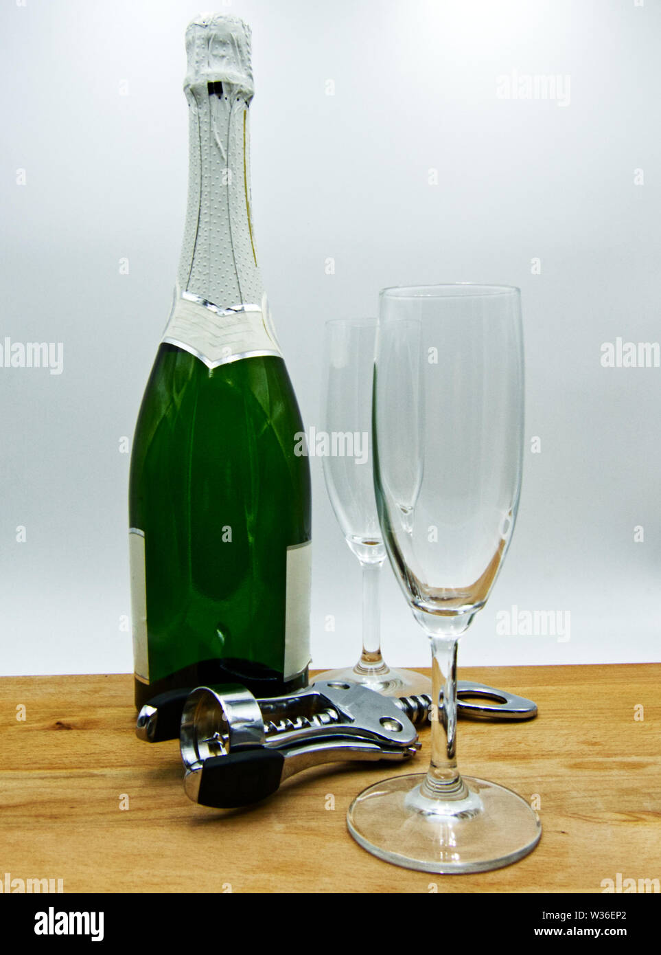 A bottle of italian spumante on white background Stock Photo - Alamy