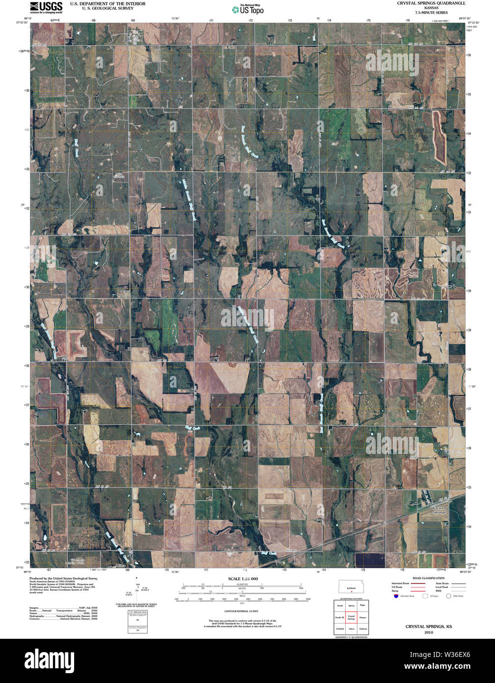Map of crystal springs hi-res stock photography and images - Alamy