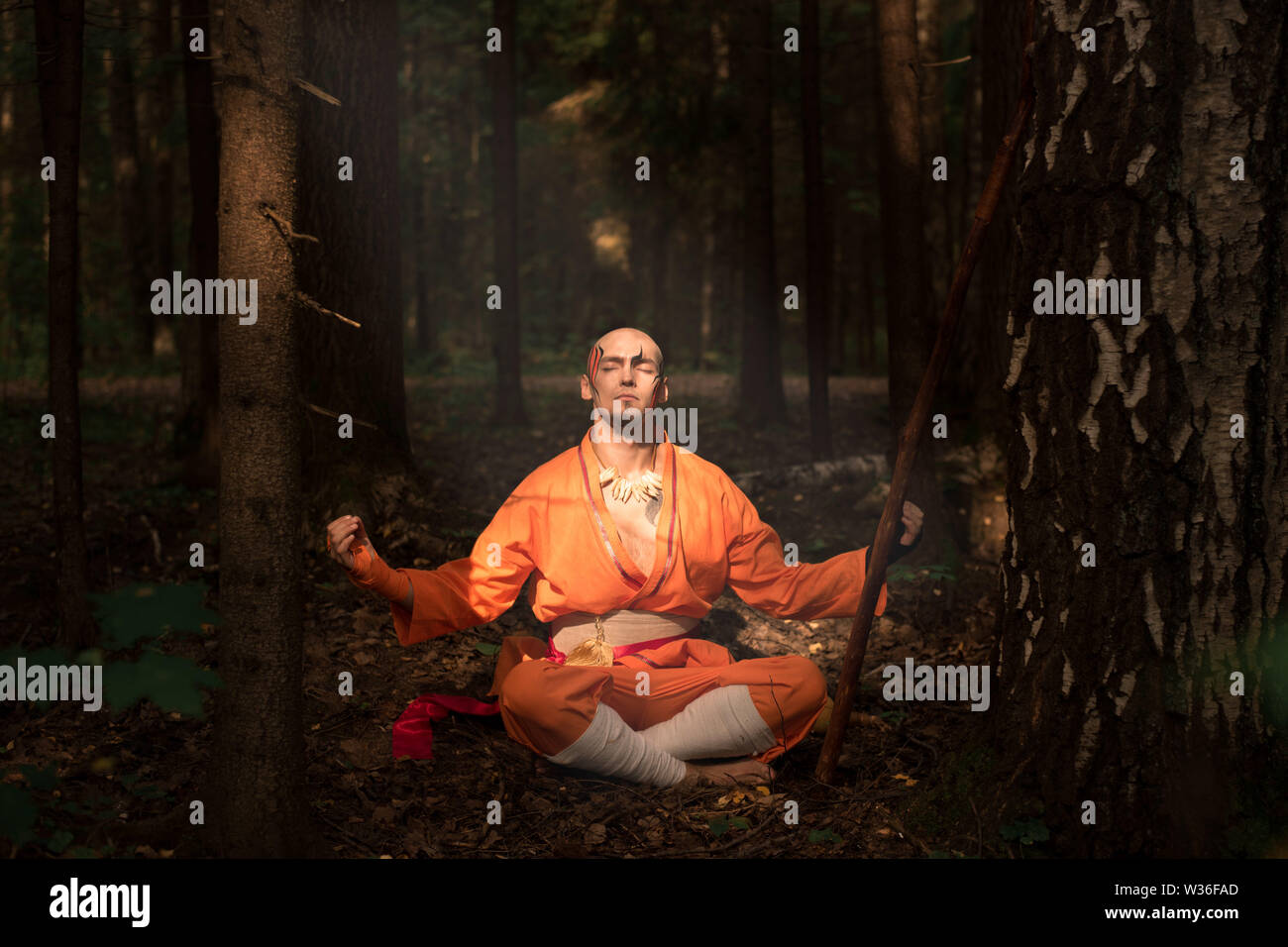 Forest monk hi-res stock photography and images - Alamy