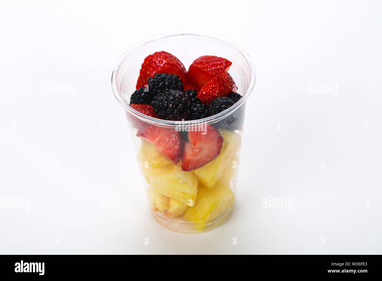 Mixed cut fruits in plastic hi-res stock photography and images - Alamy