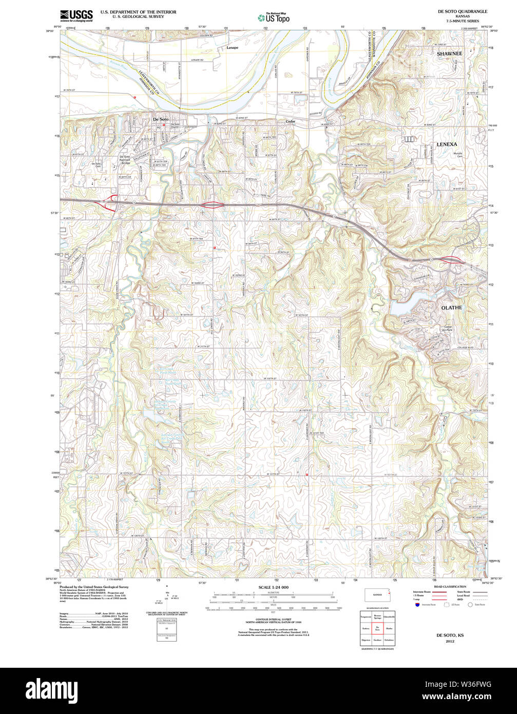 De soto map hi-res stock photography and images - Alamy