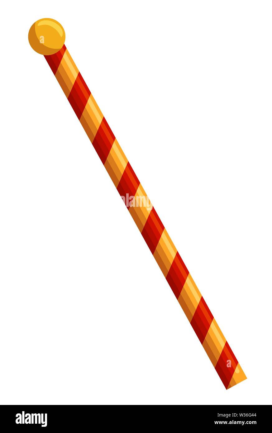 baton of circus with stripes Stock Vector Image & Art - Alamy