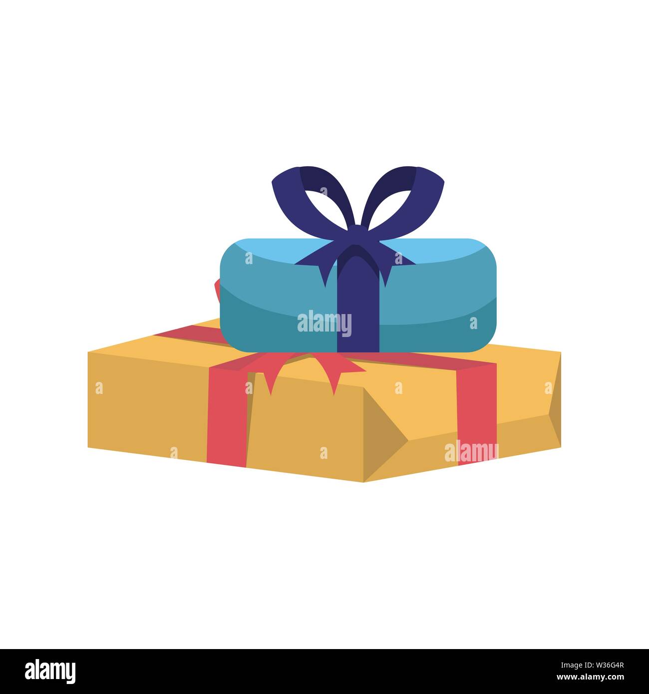 Gift boxes presents icons Stock Vector Images - Alamy