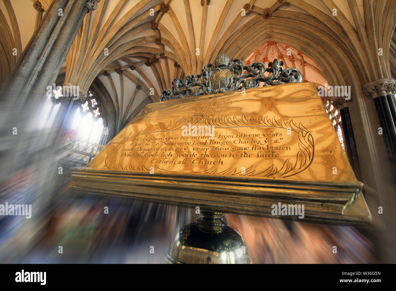 Memorial brass lectern hi-res stock photography and images - Alamy