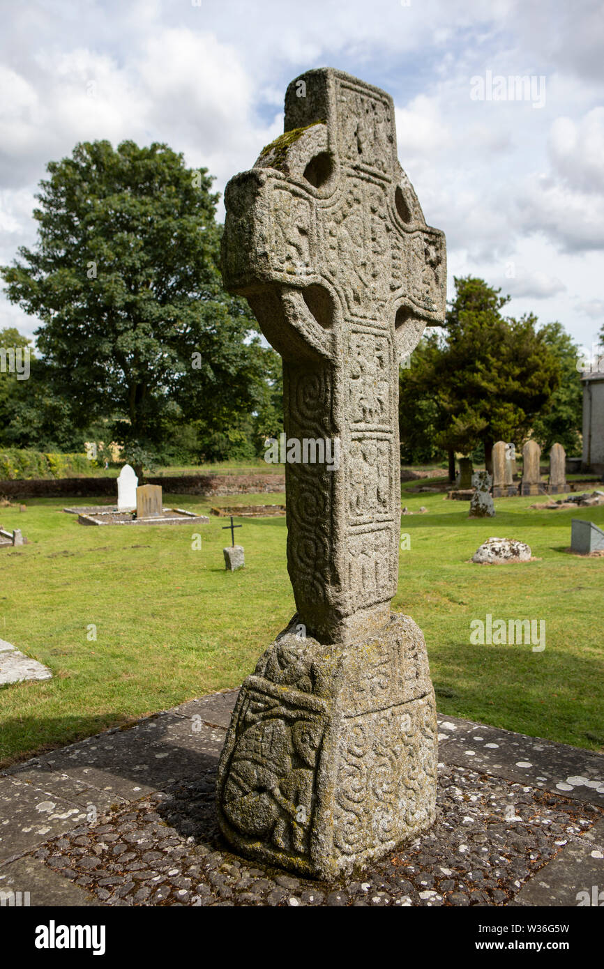 Granite Irish high crosses from Castledermot, County Kildare, Ireland ...