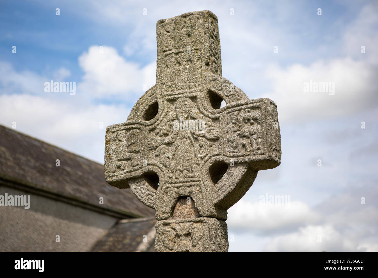 Granite Irish high crosses from Castledermot, County Kildare, Ireland ...