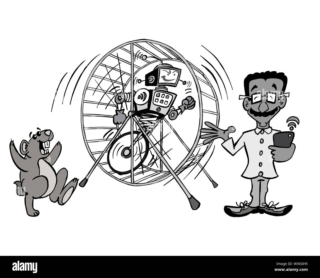 Hamster cage isolated Cut Out Stock Images & Pictures - Alamy