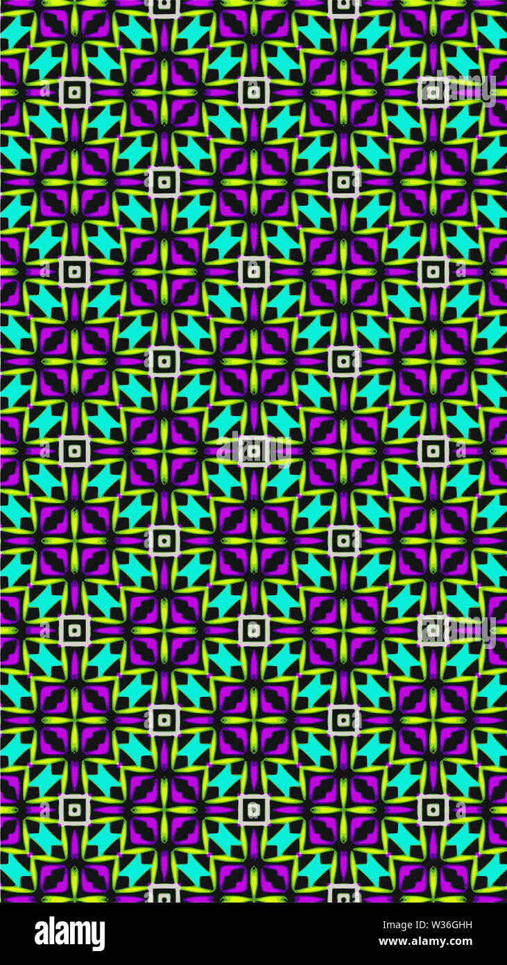 Ornate geometric pattern and abstract colored background Stock Photo ...