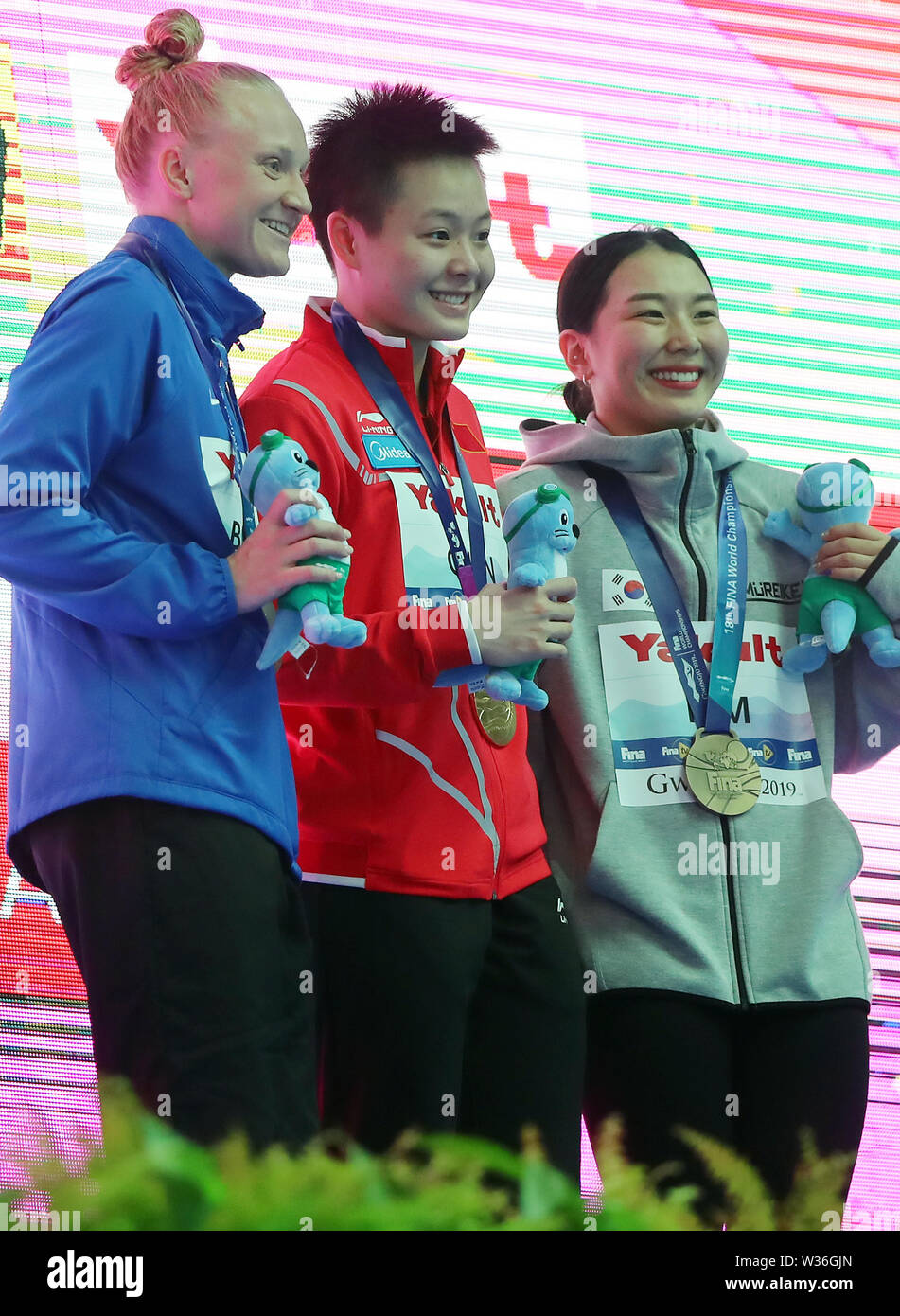 13th July, 2019. South Korean diver Kim Su-ji South Korean diver Kim Su ...