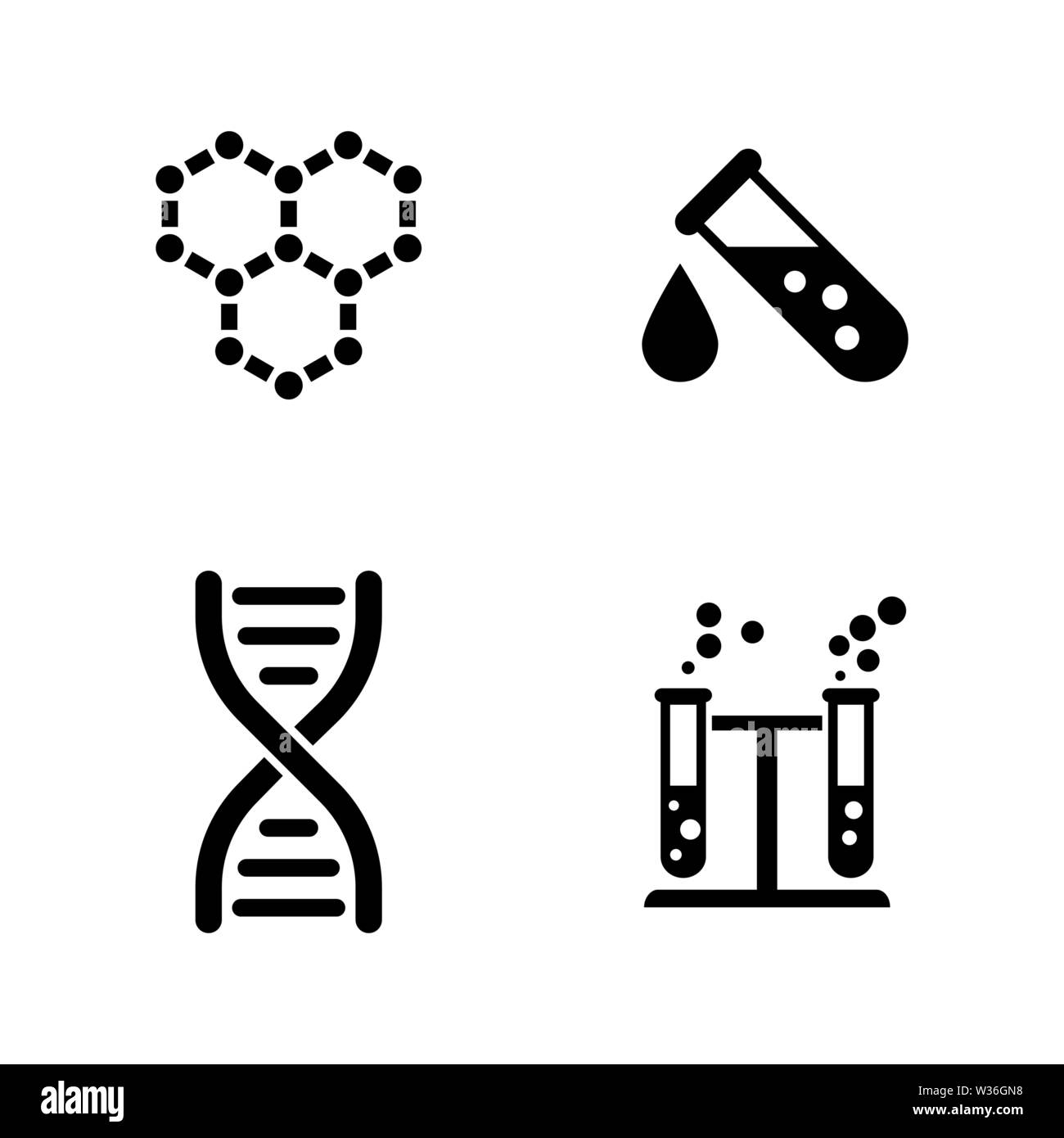 Research. Simple Related Vector Icons Set for Video, Mobile Apps, Web ...