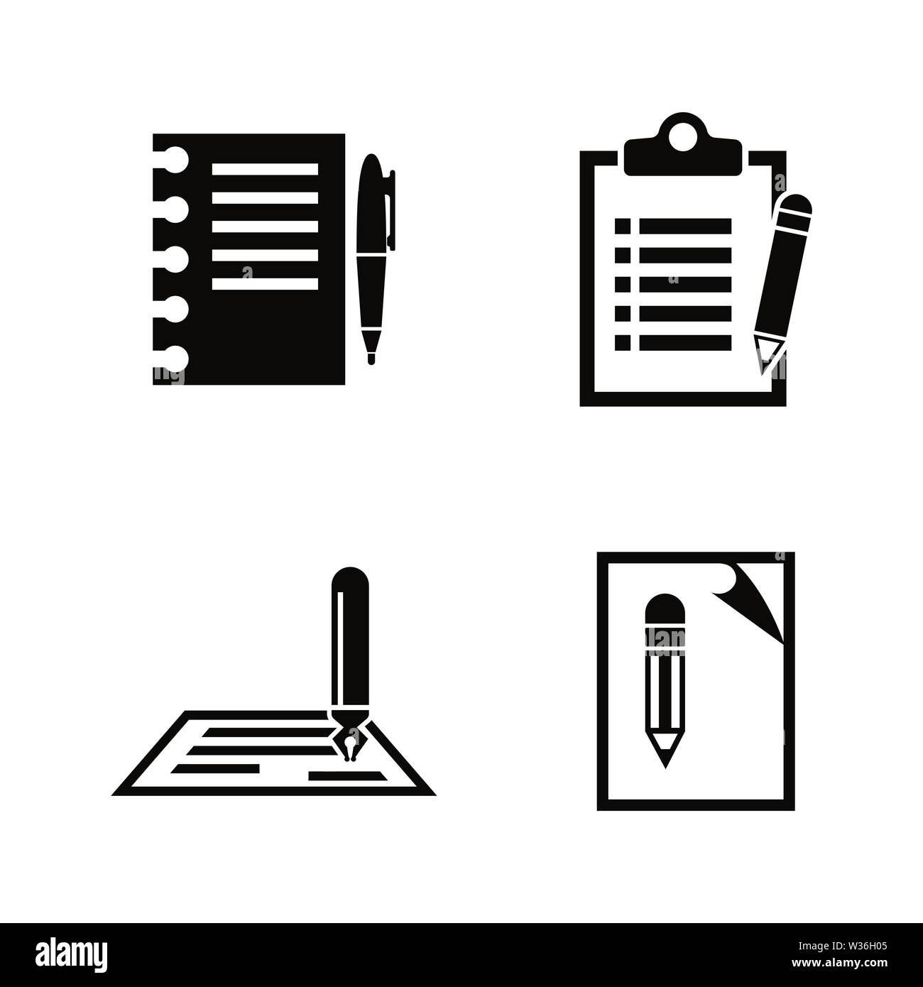 Edit records icon Stock Vector Images - Alamy